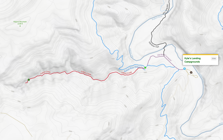 Indian Creek Trail to Eye of the Needle Arkansas - Virtual Hike